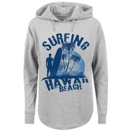 F4NT4STIC Sweatshirt 'Hawaii Surf Beach Summer' Damen Gr&ouml;&szlig;e XL blau / ultramarinblau / grau
