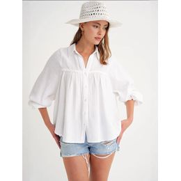 Mixray Bluse Damen Gr&ouml;&szlig;e S wei&szlig;