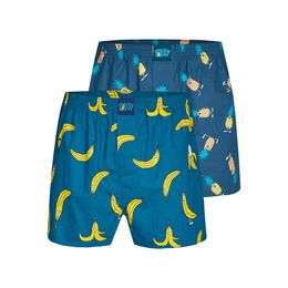 Lousy Livin Underwear Lousy Livin Boxershorts 'Bana-Ananas' Herren Gr&ouml;&szlig;e S blau