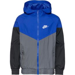 Nike Sportjacke M&auml;dchen Gr&ouml;&szlig;e 128/134 blau / grau / anthrazit / wei&szlig;