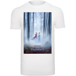 F4NT4STIC T-Shirt 'Disney Frozen 2 Movie Poster' Herren Gr&ouml;&szlig;e 4XL hellblau / pink / rubinrot / wei&szlig;