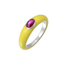 Elli Ring Damen Gr&ouml;&szlig;e 54 gelb / dunkelpink / silber