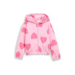 Tom Tailor Sweatjacke M&auml;dchen Gr&ouml;&szlig;e 104/110 rosa / hellpink