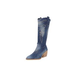 Ital-Design Stiefel Damen Gr&ouml;&szlig;e 37 blue denim Winterschuhe