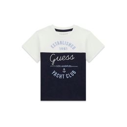 Guess T-Shirt Jungen Gr&ouml;&szlig;e 92 marine / flieder / wei&szlig;