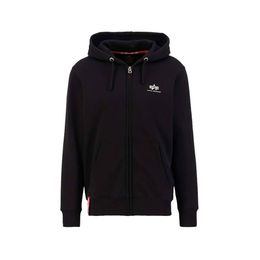 Alpha Industries Sweatshirt 'Basic Zip SL' Herren Gr&ouml;&szlig;e 4XL schwarz