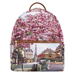 Y Not? Rucksack Damen Gr&ouml;&szlig;e One Size hellblau / braun / rosa / magenta