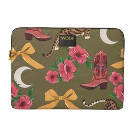 Wouf Laptoptasche 'Daily' Damen Gr&ouml;&szlig;e One Size gelb / oliv / pink