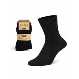 NERS Socken 'Wool Nordic' Herren Gr&ouml;&szlig;e 47/50 schwarz