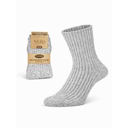 NERS Socken 'Wool Nordic' Herren Gr&ouml;&szlig;e 47/50 grau