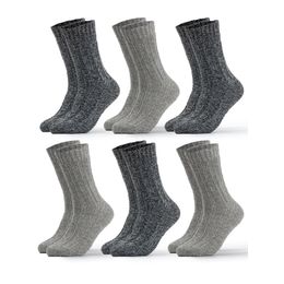Occulto Socken 'Gloria' Damen Gr&ouml;&szlig;e 39/42 grau / dunkelgrau
