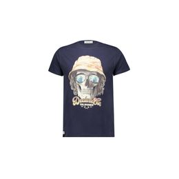 Deeluxe T-Shirt 'DEACON' Herren Gr&ouml;&szlig;e XL beige / navy / hellblau / schwarz