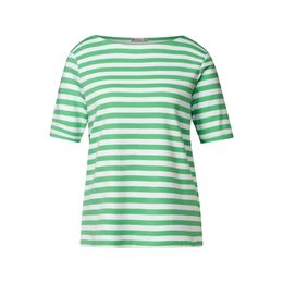 Street One Gestreiftes T-Shirt Damen Gr&ouml;&szlig;e L grasgr&uuml;n