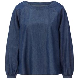 CARE BY ME Damenbluse Baumwolle M Denimblau