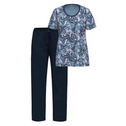 Ammann Pyjama 'Night & Home' Damen Gr&ouml;&szlig;e S blau Winterkleid