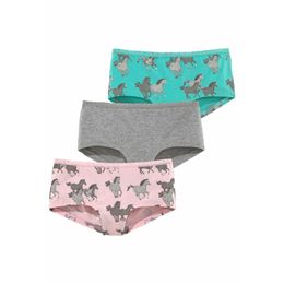 Petite Fleur Kids Panty M&auml;dchen Gr&ouml;&szlig;e 158/164 t&uuml;rkis / graumeliert / ros&eacute;