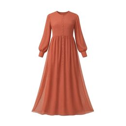 Modamihram Kleid Damen Gr&ouml;&szlig;e 42 mandarine Winterkleid
