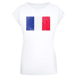 F4NT4STIC Shirt 'France Frankreich Flagge' Damen Gr&ouml;&szlig;e XXXL blau / karminrot / wei&szlig;