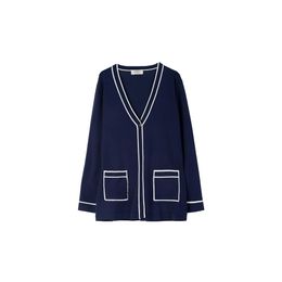 Camomilla Italia Strickjacke 'Croxie' Damen Gr&ouml;&szlig;e 4XL navy / wei&szlig;