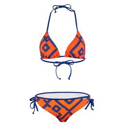 Beco The World Of Aquasports Bikini 'Inka Graphic' Damen Gr&ouml;&szlig;e XL blau / orange