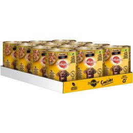Pedigree Cuisine Sauce Lamm, Nudeln & Karotten Hunde-Nassfutter ohne Zuckerzusatz 12x800g