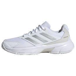 adidas Performance Sportschuh 'CourtJam Control 3' Damen Gr&ouml;&szlig;e 44 hellgrau / silber / wei&szlig;