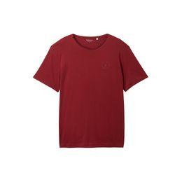 Tom Tailor T-Shirt Herren Gr&ouml;&szlig;e M hellgrau / rot