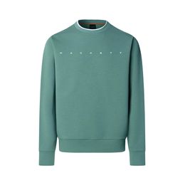Hackett London Sweatshirt 'Essential Crew' Herren Gr&ouml;&szlig;e XS smaragd / wei&szlig;
