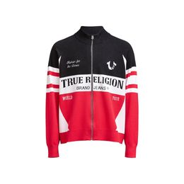 True Religion Sweatjacke Herren Gr&ouml;&szlig;e XL rot / schwarz / wei&szlig;