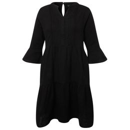 Ulla Popken Kleid Damen Gr&ouml;&szlig;e 46/48 schwarz Winterkleid