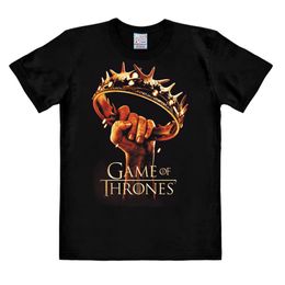 logoshirt T-Shirt 'Game Of Thrones - Krone' Damen Gr&ouml;&szlig;e M schwarz