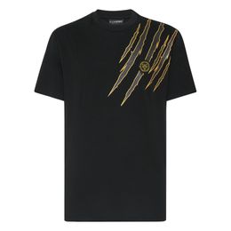 Plein Sport T-Shirt 'Scratch' Herren Gr&ouml;&szlig;e 5XL gold / schwarz