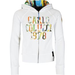 Carlo Colucci Sweatjacke 'Carletto' Jungen Gr&ouml;&szlig;e 146/152 mischfarben / wei&szlig;