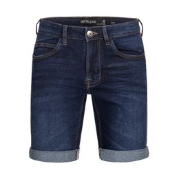 INDICODE Jeans Shorts 'Fife' Herren Gr&ouml;&szlig;e 40 blue denim / rot / wei&szlig;