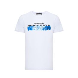 Cipo & Baxx Cipo & Baxx T-Shirt Herren Gr&ouml;&szlig;e XL blau / wei&szlig;