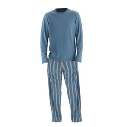 Dagi Pyjama Herren Gr&ouml;&szlig;e S blau / rot / wei&szlig;