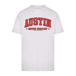 F4NT4STIC T-Shirt 'British Motor Heritage Austin Motor Company' Herren Gr&ouml;&szlig;e S rotmeliert / schwarz / wei&szlig;
