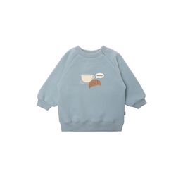 Liliput Sweatshirt 'Croissant Bonjour' Jungen Gr&ouml;&szlig;e 74/80 hellblau