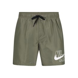 Nike Swim Badeshorts Herren Gr&ouml;&szlig;e M oliv / wei&szlig;