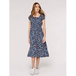 Apricot Sommerkleid Damen Gr&ouml;&szlig;e 36 navy / mischfarben Winterkleid