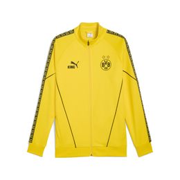 Puma Sportsweatjacke 'Borussia Dortmund King Anthem' Herren Gr&ouml;&szlig;e S gelb / schwarz