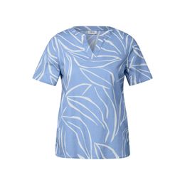 Cecil Bluse Damen Gr&ouml;&szlig;e XL hellblau / wei&szlig;