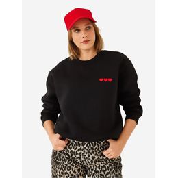 Bianco Lucci Sweatshirt Damen Gr&ouml;&szlig;e S rot / schwarz