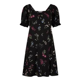Apricot Botanical Floral Smocked Mini Dress ' ' Damen Gr&ouml;&szlig;e 44 schwarz Winterkleid