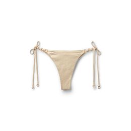 CALZEDONIA Bikinihose 'Gold Waves' Damen Gr&ouml;&szlig;e S beige