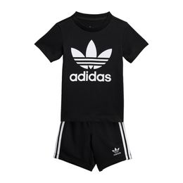 adidas originals Set 'Shorts Tee Set' Jungen Gr&ouml;&szlig;e 92 schwarz / wei&szlig;