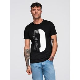 Ombre Shirt Herren Gr&ouml;&szlig;e S schwarz / wei&szlig;