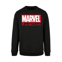 F4NT4STIC Sweatshirt 'Marvel' Herren Gr&ouml;&szlig;e 4XL knallrot / schwarz / wei&szlig;