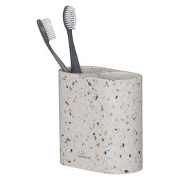 Sealskin Zahnb&uuml;rstenhalter "Terrazzo" in Creme - (B)12 x (H)12 x (T)6 cm - 40% | Badezimmer-accessoires