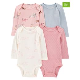 Carter's carter's 4er-Set: Bodys in Rosa/ Hellblau/ Creme - 40% | Gr&ouml;&szlig;e 80 | Baby-bodys